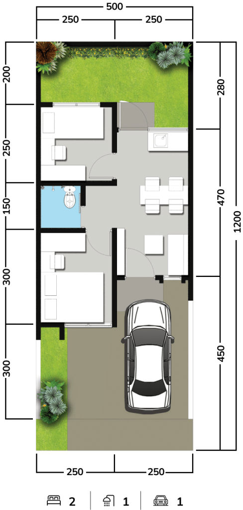 Cluster Alamanda Tipe 31/60 - Amara Village